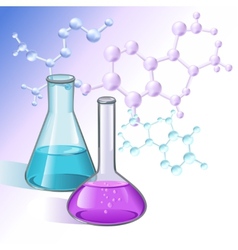 Red liquid in test tube Royalty Free Vector Image