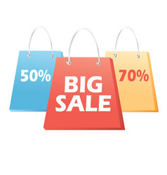 Shopping bag sale bags Royalty Free Vector Image
