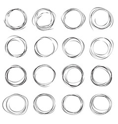 Hand drawn circle Royalty Free Vector Image - VectorStock