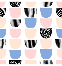 Hand drawn diamonds abstract seamless pattern Vector Image