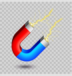 Set Magnets In Different Shapes On White Vector Image