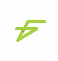 F line logo Royalty Free Vector Image - VectorStock