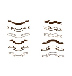 Hand-drawn banner scribble vintage scroll Vector Image