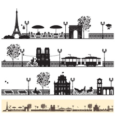 Paris night Royalty Free Vector Image - VectorStock