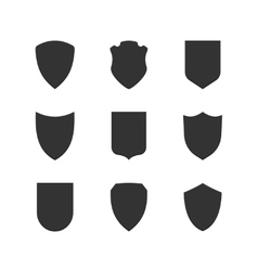 Protection shield icon with red center placed on Vector Image