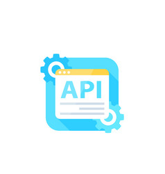 Api cloud software integration icon Royalty Free Vector