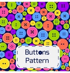 Seamless handrawn button background contour Vector Image