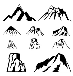 High mountain landscape Royalty Free Vector Image