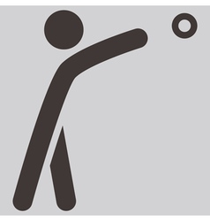Shot put icon Royalty Free Vector Image - VectorStock