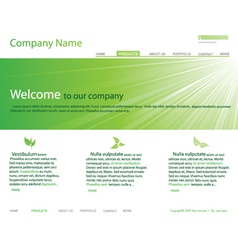 Editable website template Royalty Free Vector Image