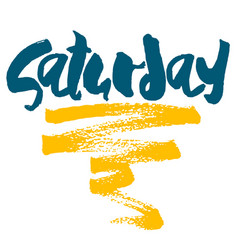 Saturday concept word art Royalty Free Vector Image