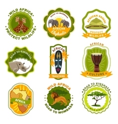 Africa Label Design Royalty Free Vector Image - VectorStock