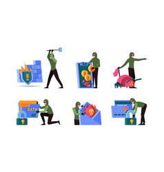 Phishing infographic 10 option templateattack Vector Image