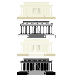 White house facade usa Royalty Free Vector Image