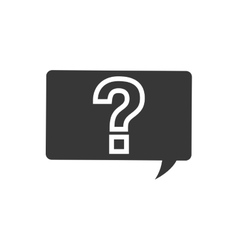 Question mark bubble ask why icon graphic Vector Image