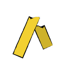 Broken ruler icon Royalty Free Vector Image - VectorStock