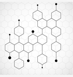 Abstract honeycomb pattern geometric background Vector Image