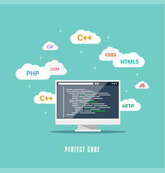 Software development concept Royalty Free Vector Image