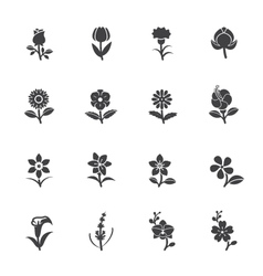 Flower Icons for Pattern Royalty Free Vector Image
