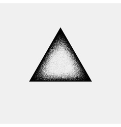 White Abstract Triangle Badge Royalty Free Vector Image
