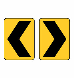Road arrows sign Royalty Free Vector Image - VectorStock