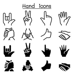Hands doodles expression gestures human Royalty Free Vector