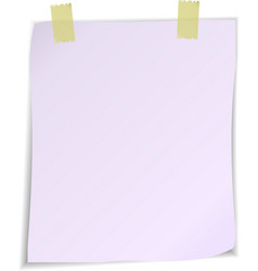 White post it notes isolated on background Vector Image