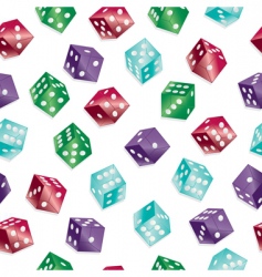 Dice seamless background pattern Royalty Free Vector Image