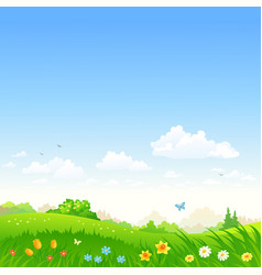 Spring square background Royalty Free Vector Image