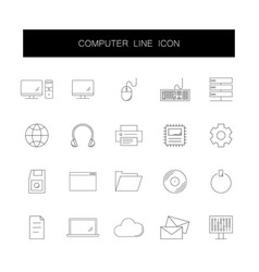 Line icons set fantasy game pack Royalty Free Vector Image