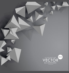 Ping 3d polygon triangle background Royalty Free Vector