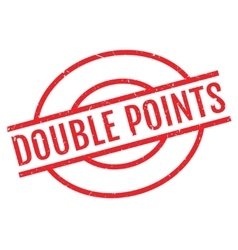 Double points rubber stamp Royalty Free Vector Image