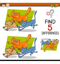 Differences task cartoon Royalty Free Vector Image
