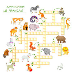 Word search puzzle ocean animals Royalty Free Vector Image