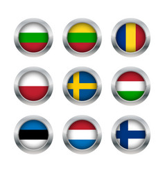 Flag buttons set 1 Royalty Free Vector Image - VectorStock
