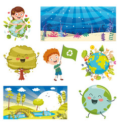 Environment elements Royalty Free Vector Image