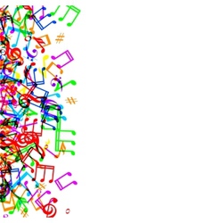 Music notes border Royalty Free Vector Image - VectorStock