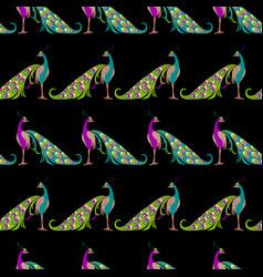 Seamless pattern of decorative colorful cartoon Vector Image