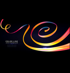 Colorful brush strokes on white background Vector Image