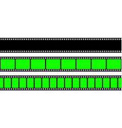 Realistic blank film strip camera roll old retro Vector Image