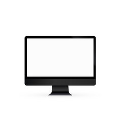 Computer display blank screen frame Royalty Free Vector