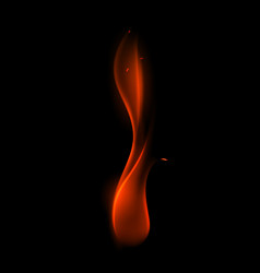 Abstract red fire flame Royalty Free Vector Image