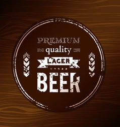 Beer coaster Royalty Free Vector Image - VectorStock