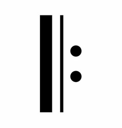 Music simile mark symbol Royalty Free Vector Image