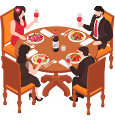 Formal dinner place setting infographics Vector Image