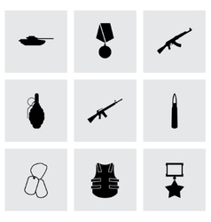 Army icons set Royalty Free Vector Image - VectorStock