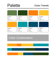 Blue color codes and names selection colors Vector Image