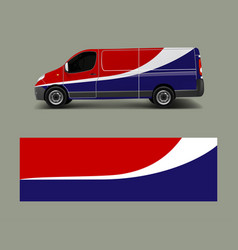 Modern simple design for van graphics vinyl wrap Vector Image