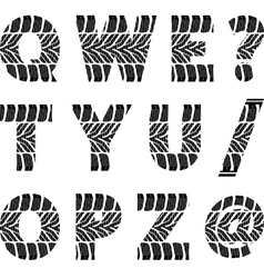 Tire Tread Font Vector Images (over 220)