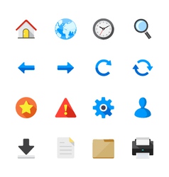 Website and Toolbar Icons Royalty Free Vector Image